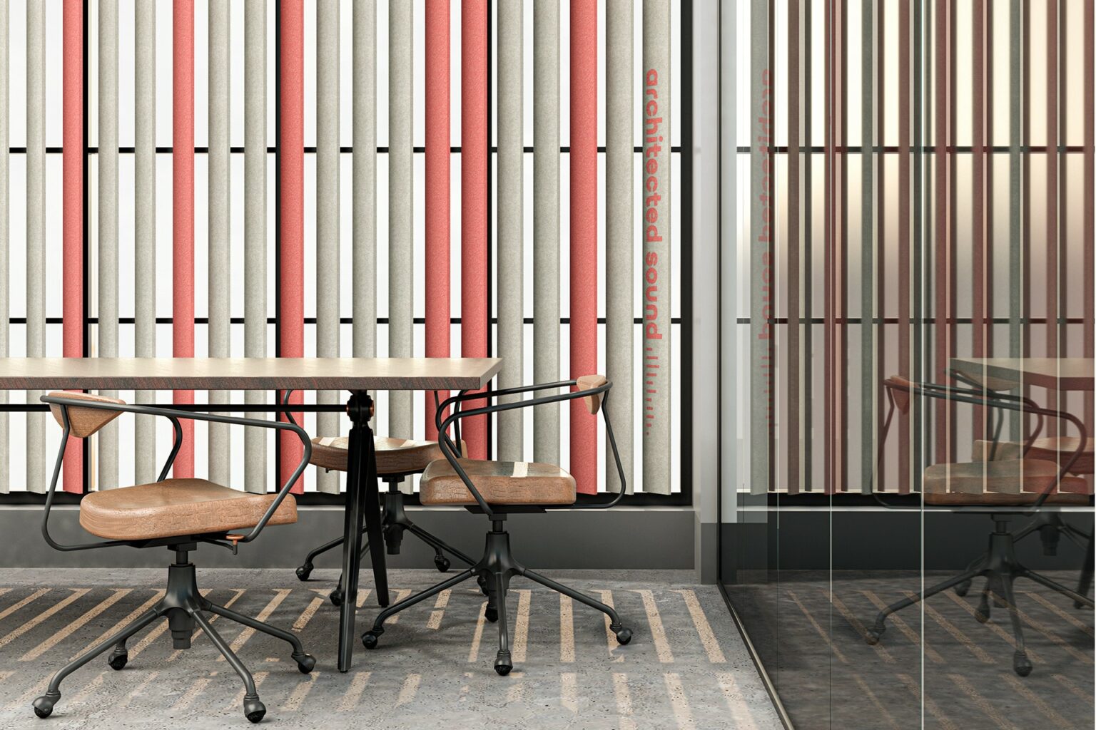 Blinds - Vertical acoustic blinds - Architected Sound