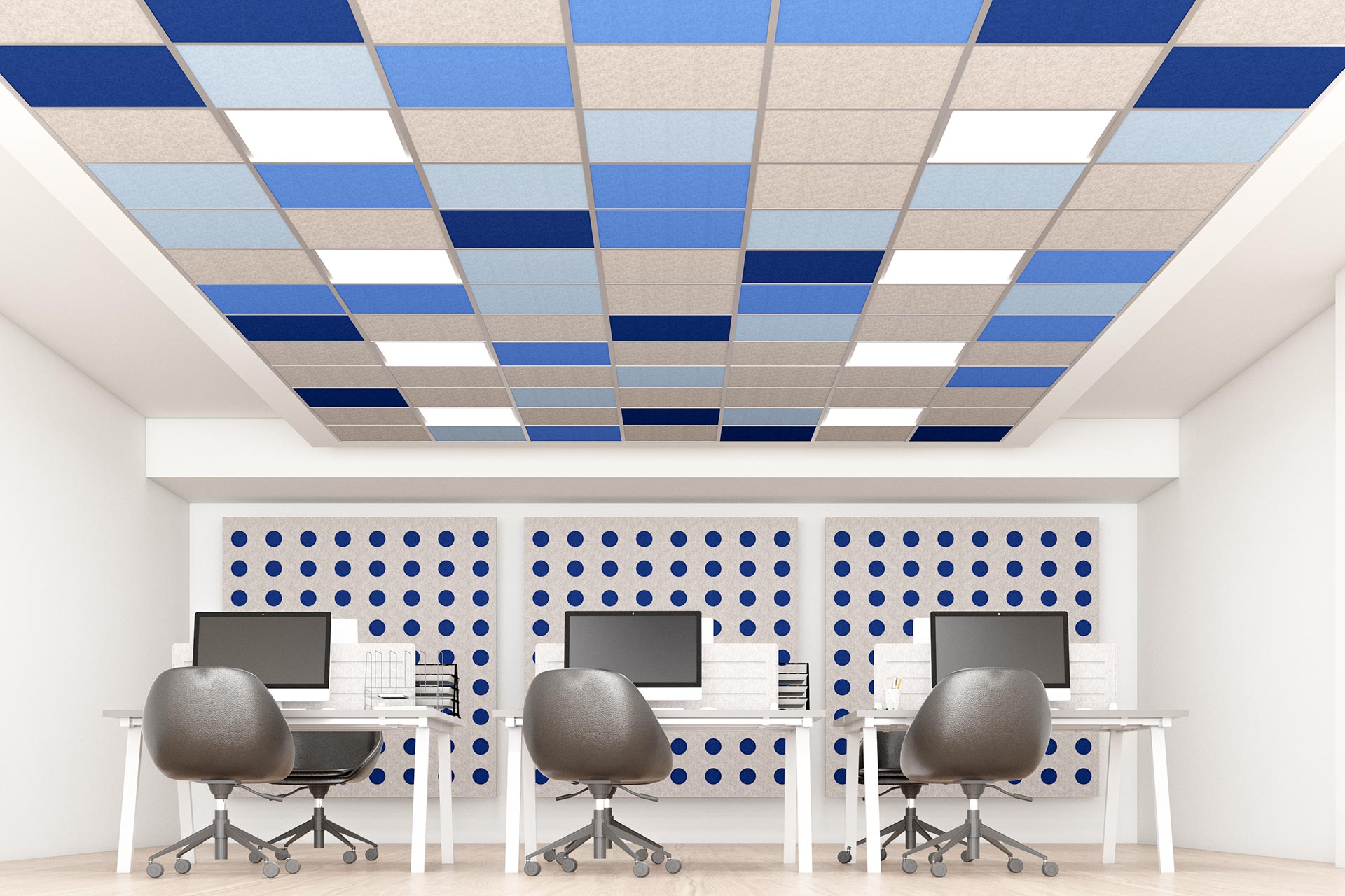 Ceiling Tile - Coloured ceiling tile - Architected Sound