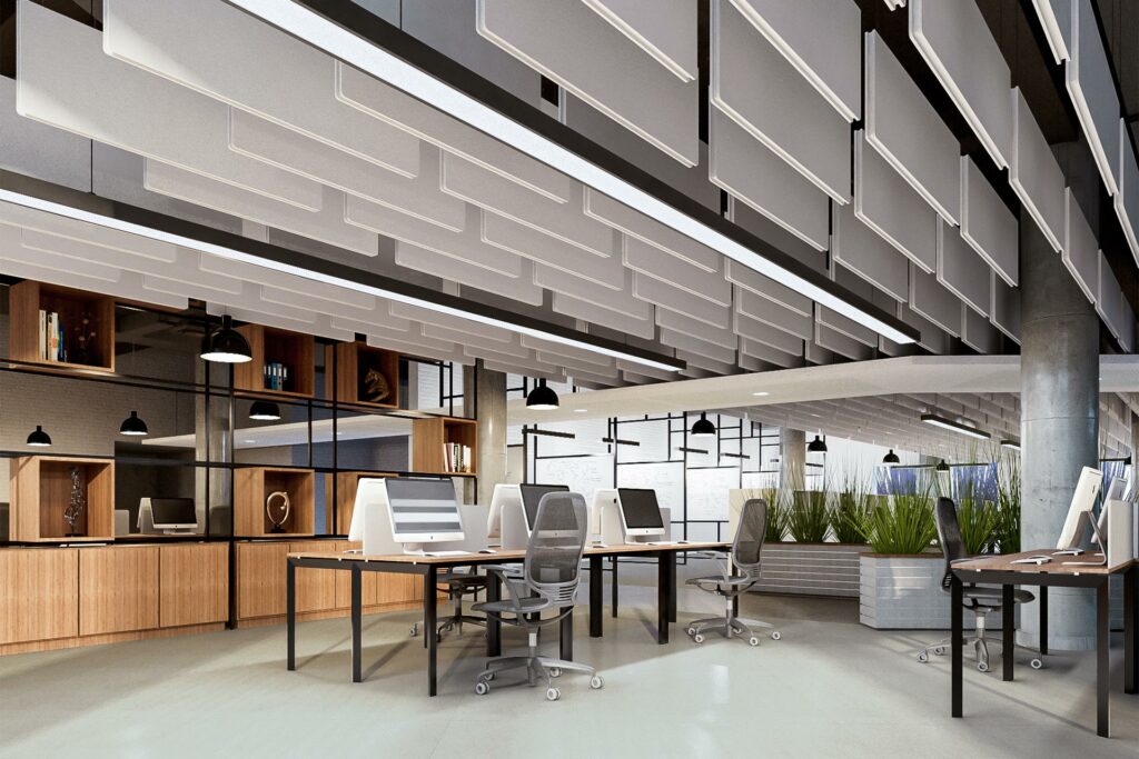 Baffle - Sound absorbing ceiling panel - Architected Sound