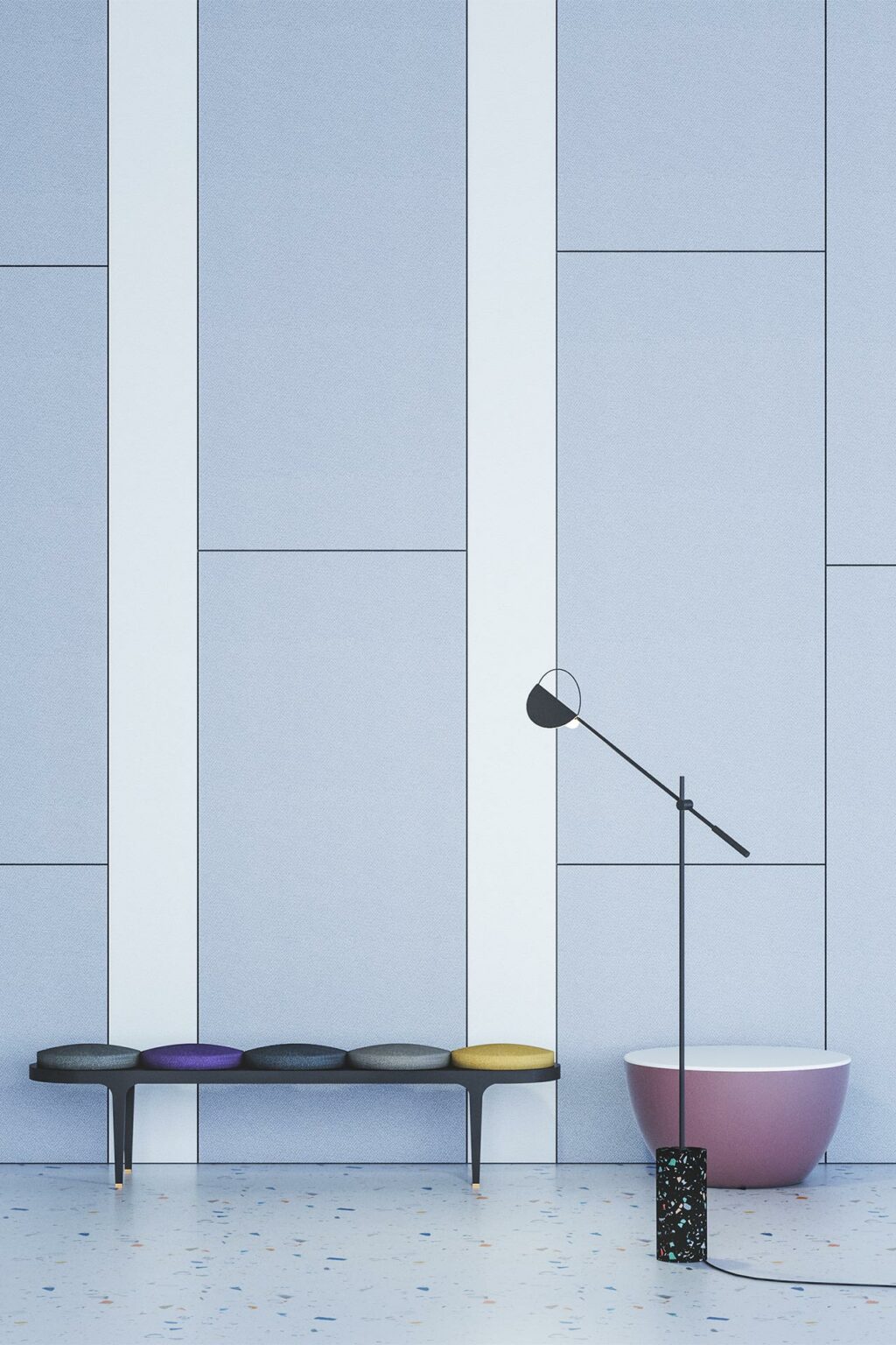 Up-Sorber Wall - Sound absorbing wall system - Architected Sound
