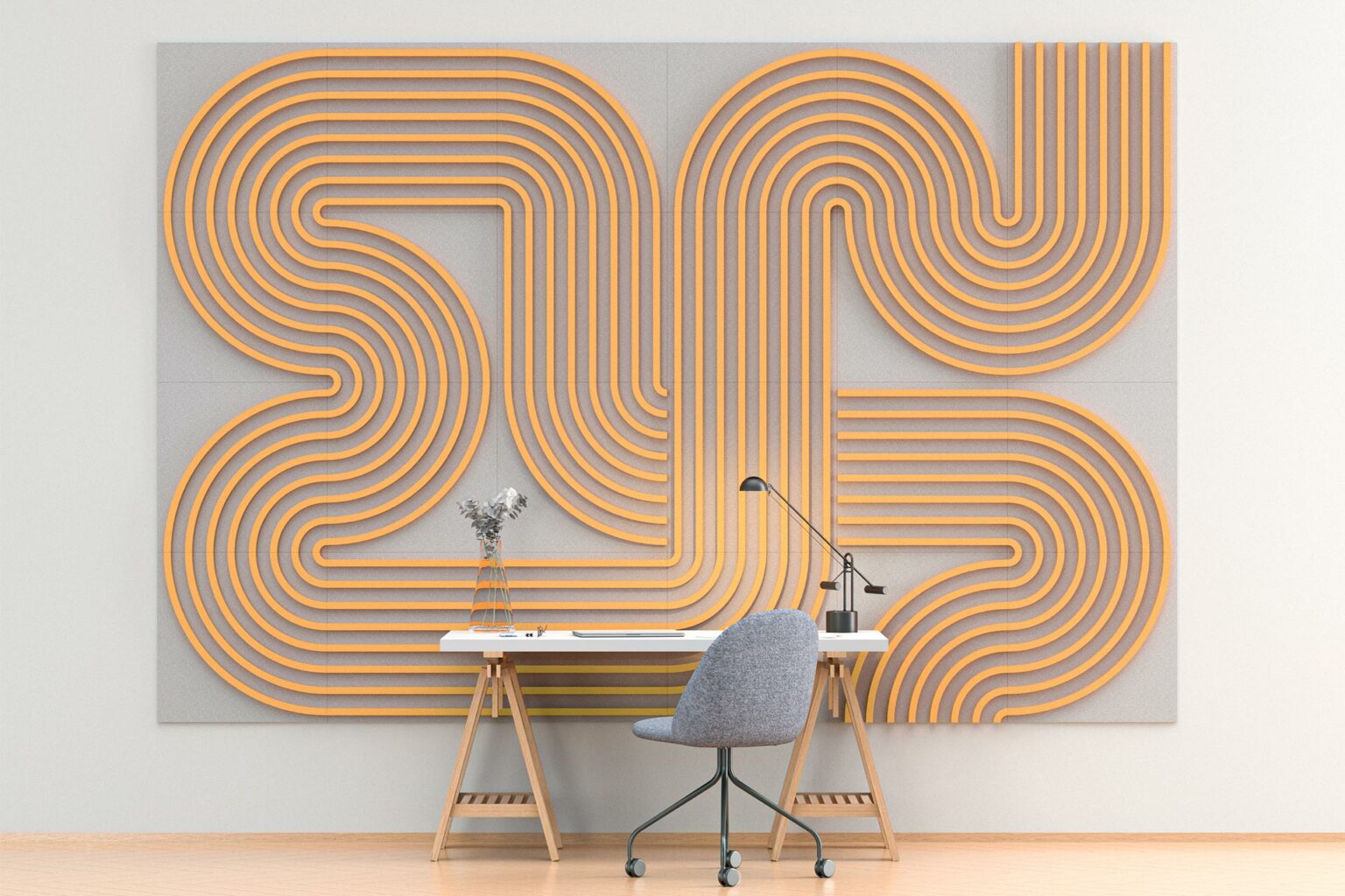 Contour - Acoustic slat panel - Architected Sound