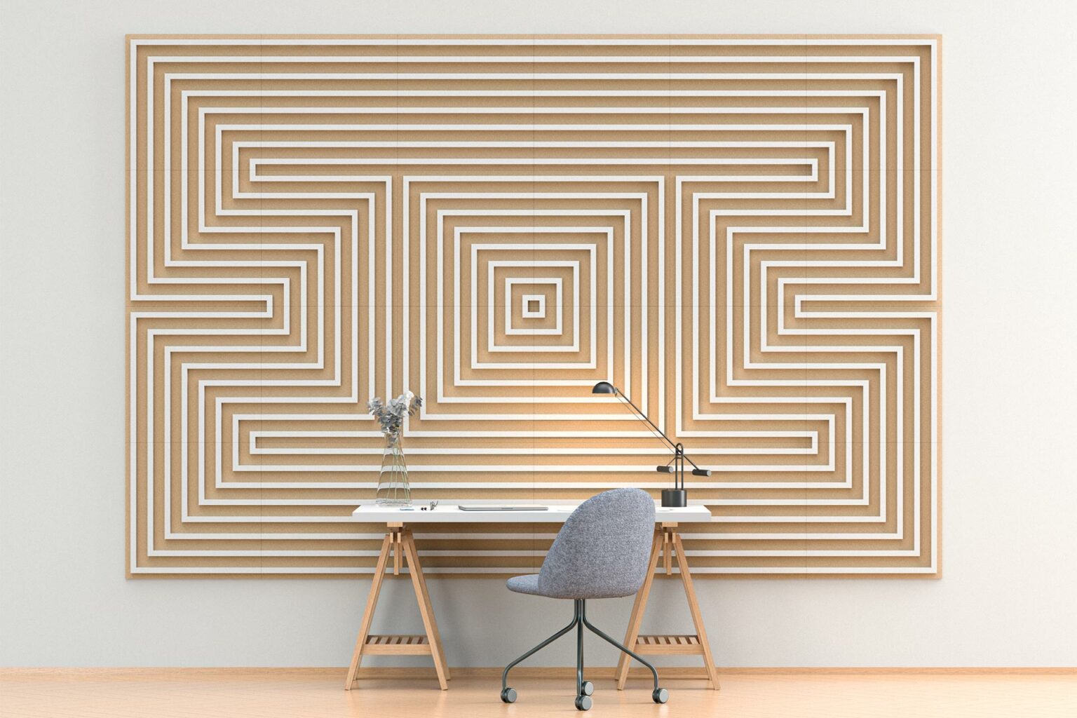 Contour - Acoustic slat panel - Architected Sound