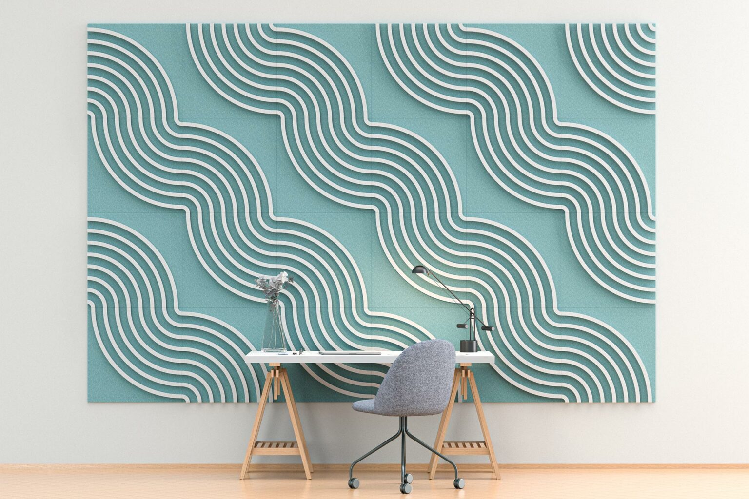 Contour - Acoustic slat panel - Architected Sound