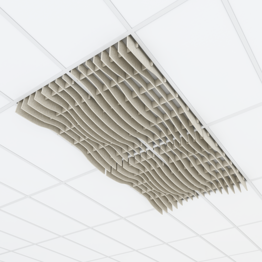 Grid - Raster acoustic ceiling - Architected Sound